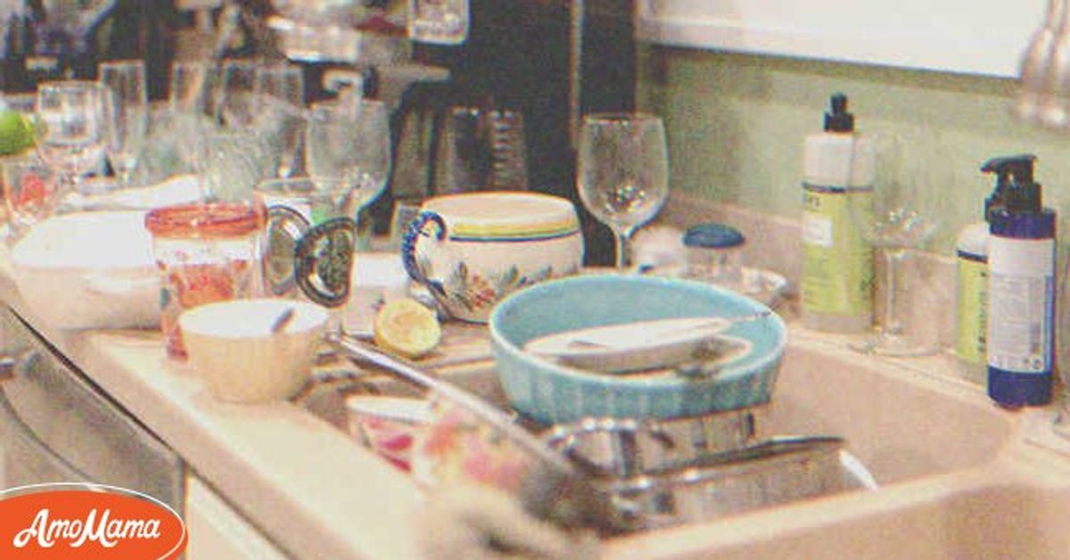 Am Valentinstag verhöhnt ein Mann seine Frau wegen dreckigem Geschirr und ignoriert ihr Geschenk ...