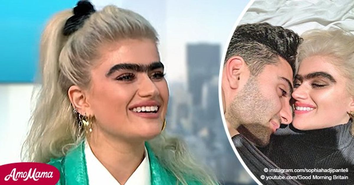 Model, das ihre buschige Monobraue annimmt, verrät, dass sie Todesdrohungen erhält