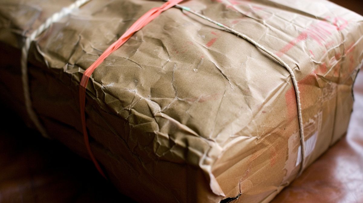 Postangestellte findet ein lange verschollenes Paket und übergibt es ...