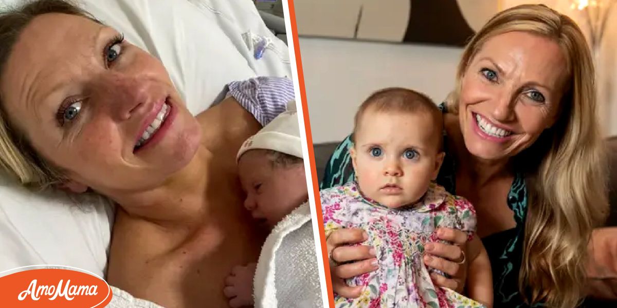 Alleinstehende Frau bringt mit 50 ihr erstes Baby zur Welt, obwohl die ...